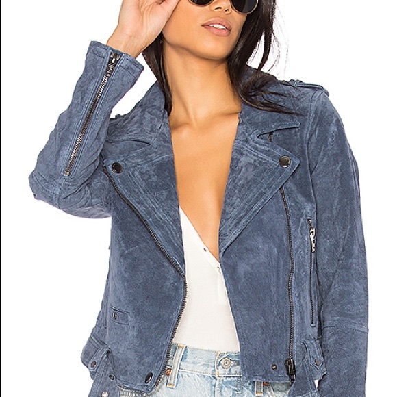 Blank NYC | Jackets & Coats | Blank Nyc Blue Suede Jacket | Poshmark